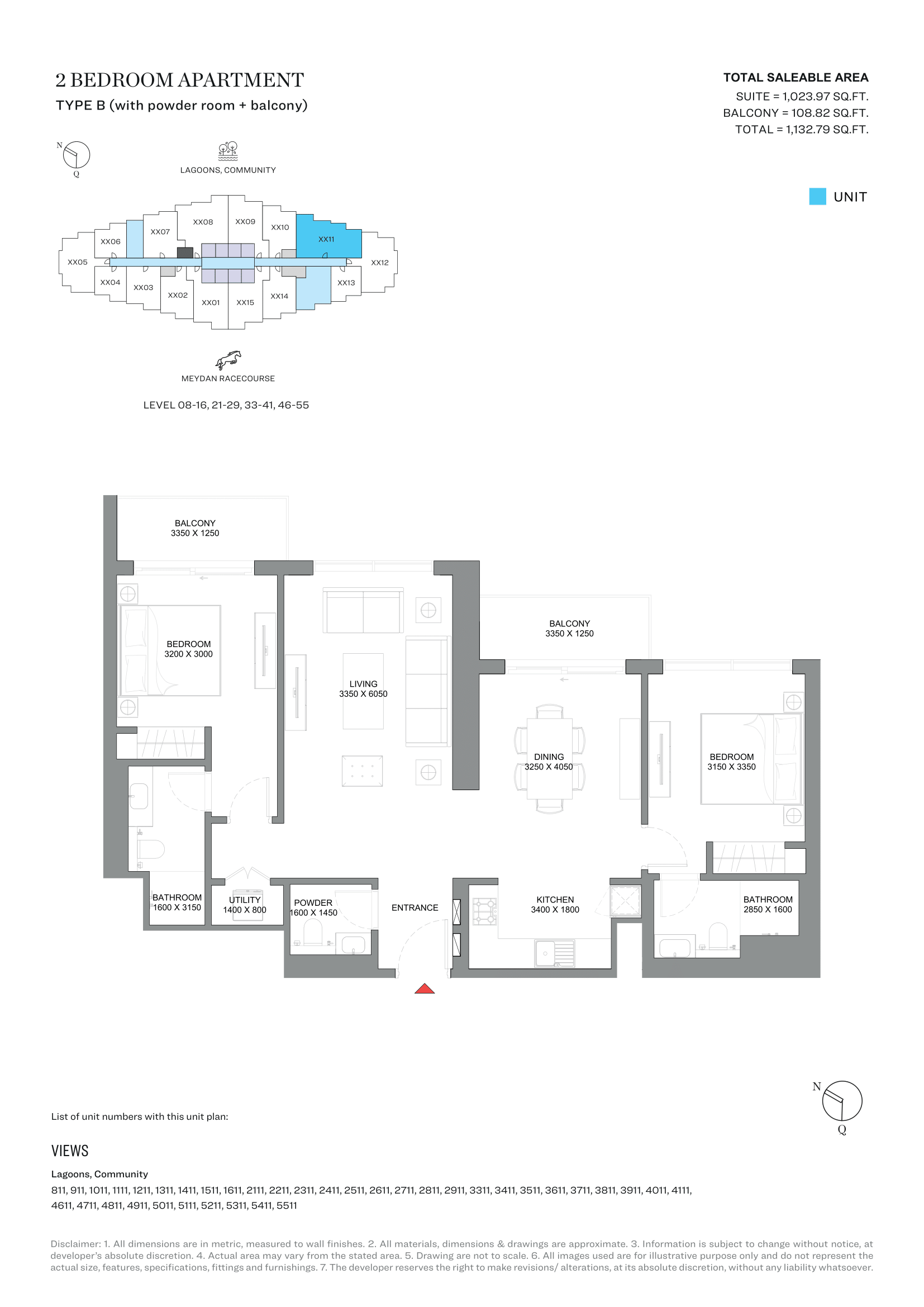 Floor Plans - Sobha Hartland 2 Mohammad Bin Rashid Al Maktoum City (MBR ...
