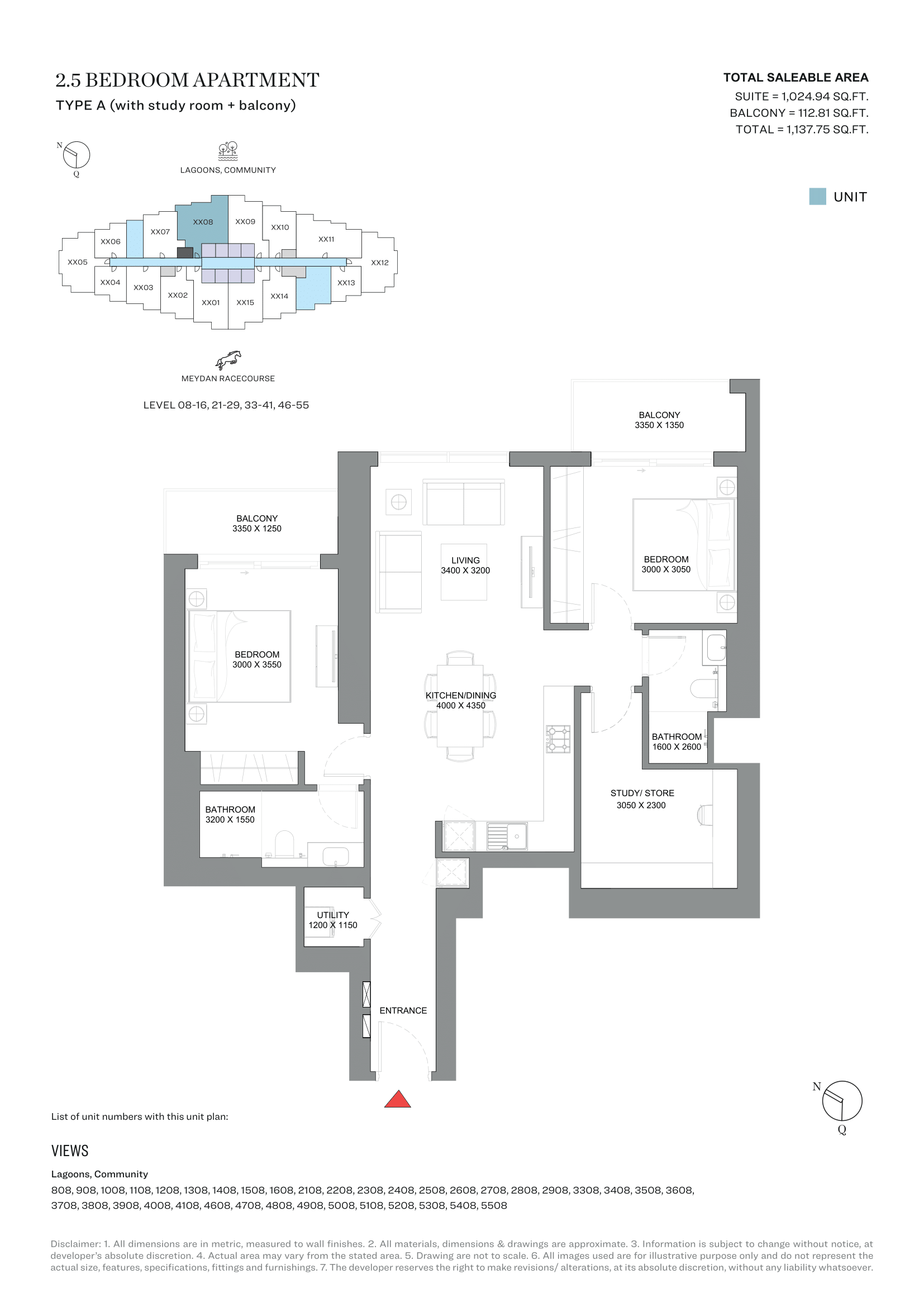 Floor Plans - Sobha Hartland 2 Mohammad Bin Rashid Al Maktoum City (MBR ...