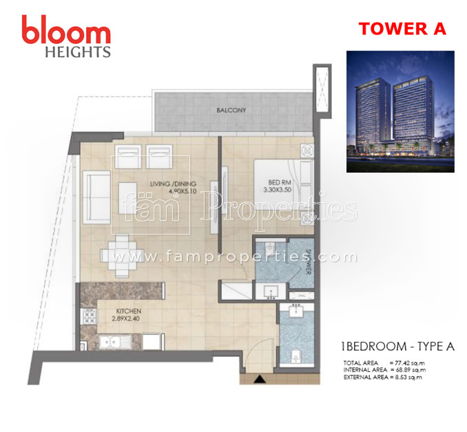 Floor Plans - Bloom Heights Jumeirah Village Circle (JVC) by Bloom Property