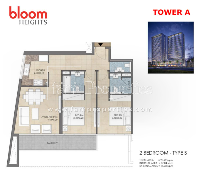 Floor Plans - Bloom Heights Jumeirah Village Circle (JVC) by Bloom Property