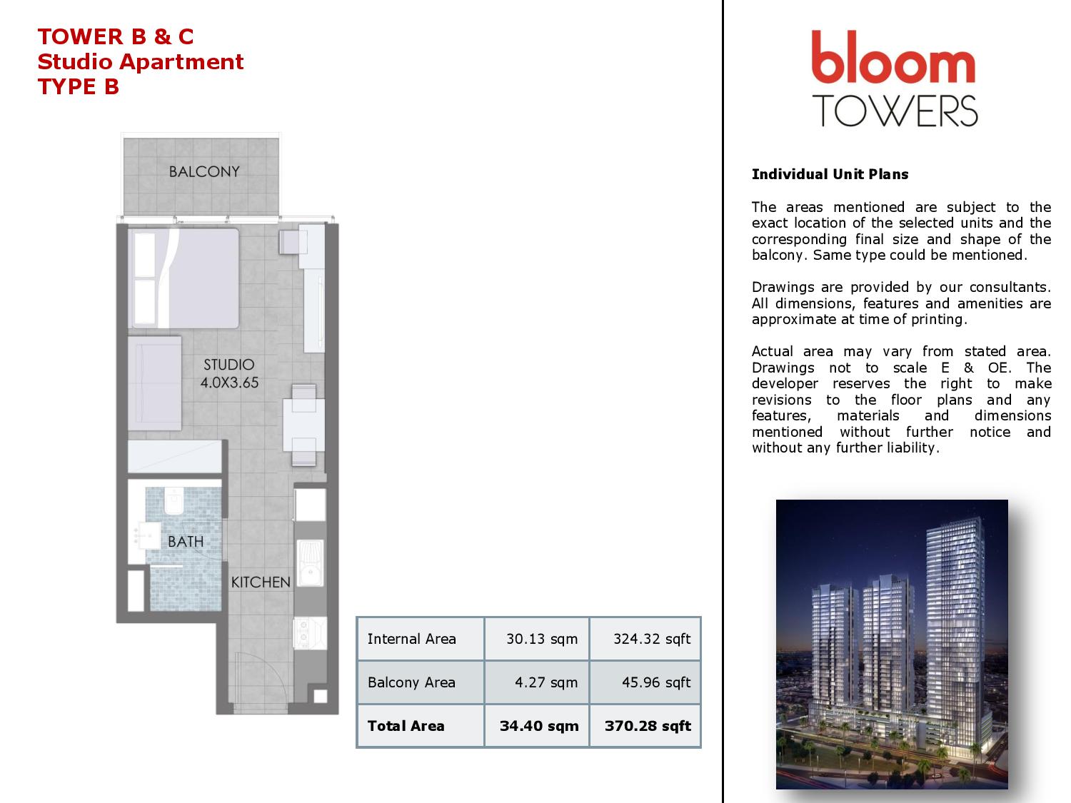 Floor Plans - Bloom Towers Jumeirah Village Circle (JVC) by Bloom Property