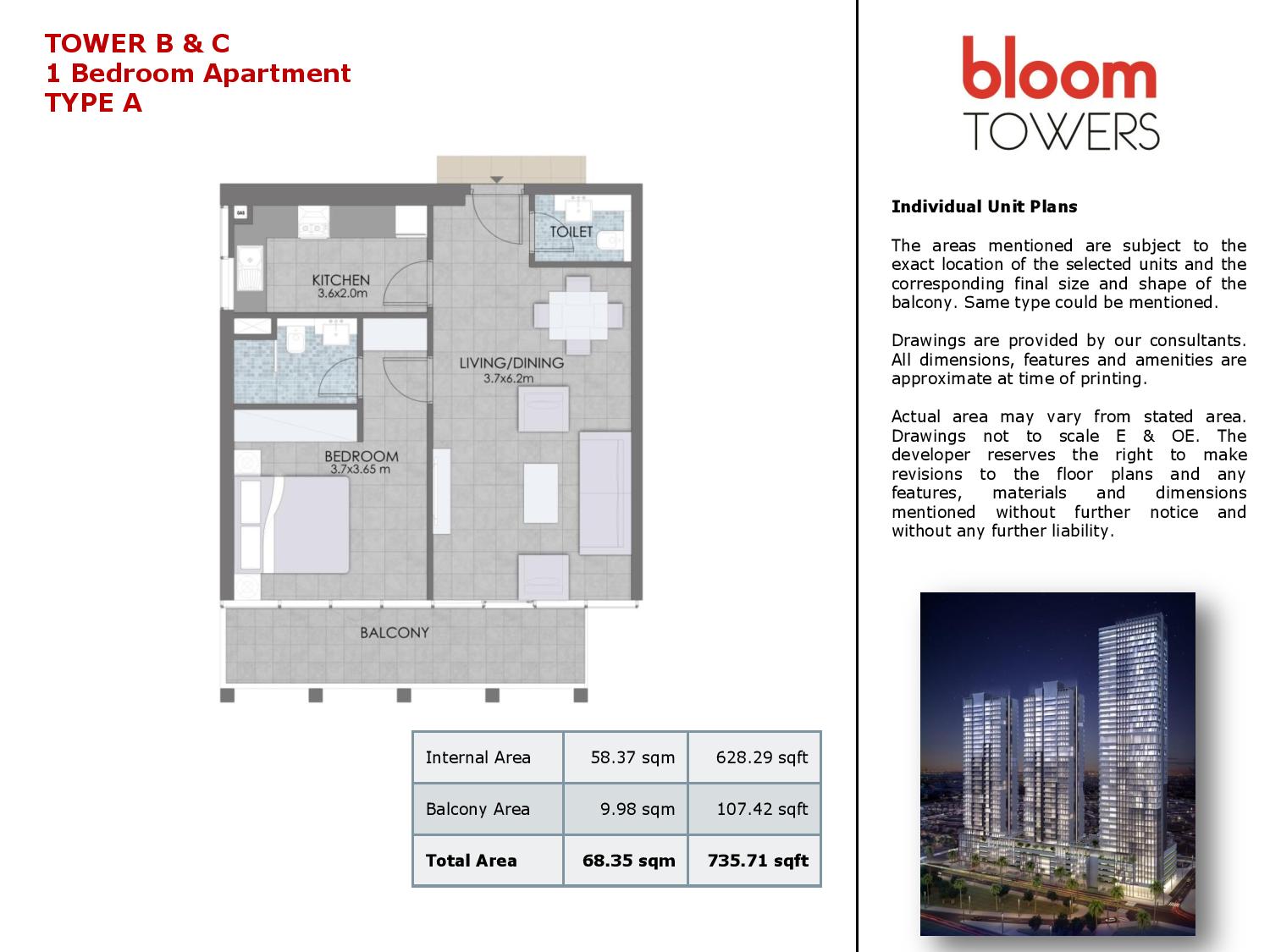 Floor Plans - Bloom Towers Jumeirah Village Circle (JVC) by Bloom Property