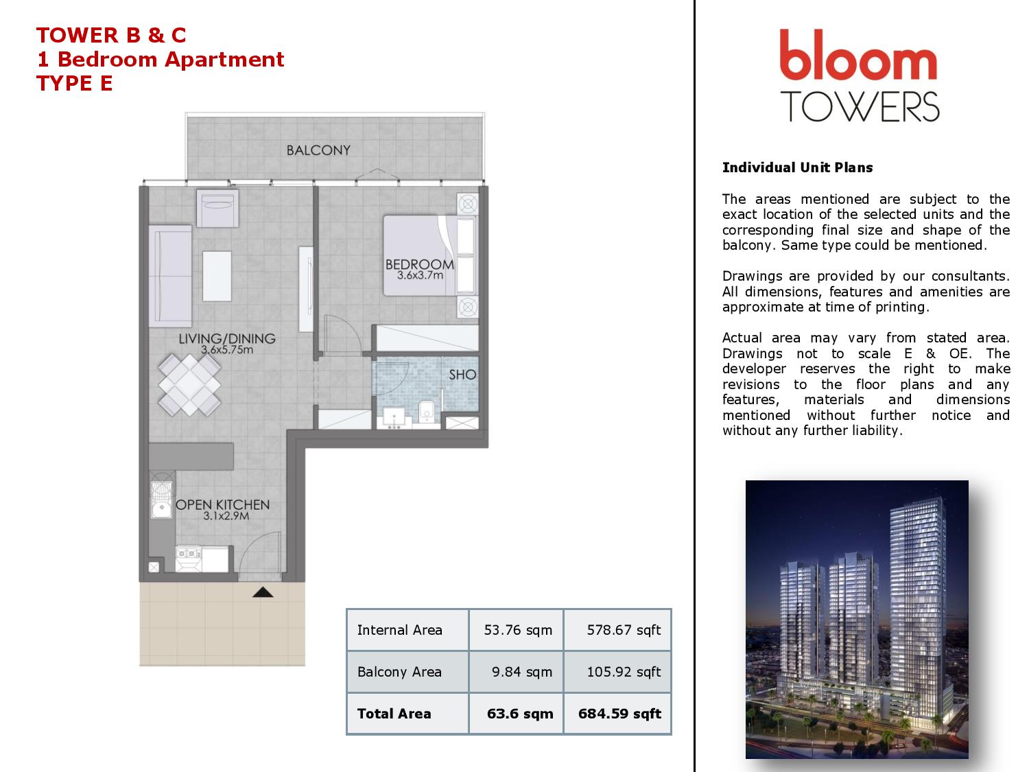 Floor Plans - Bloom Towers Jumeirah Village Circle (JVC) by Bloom Property