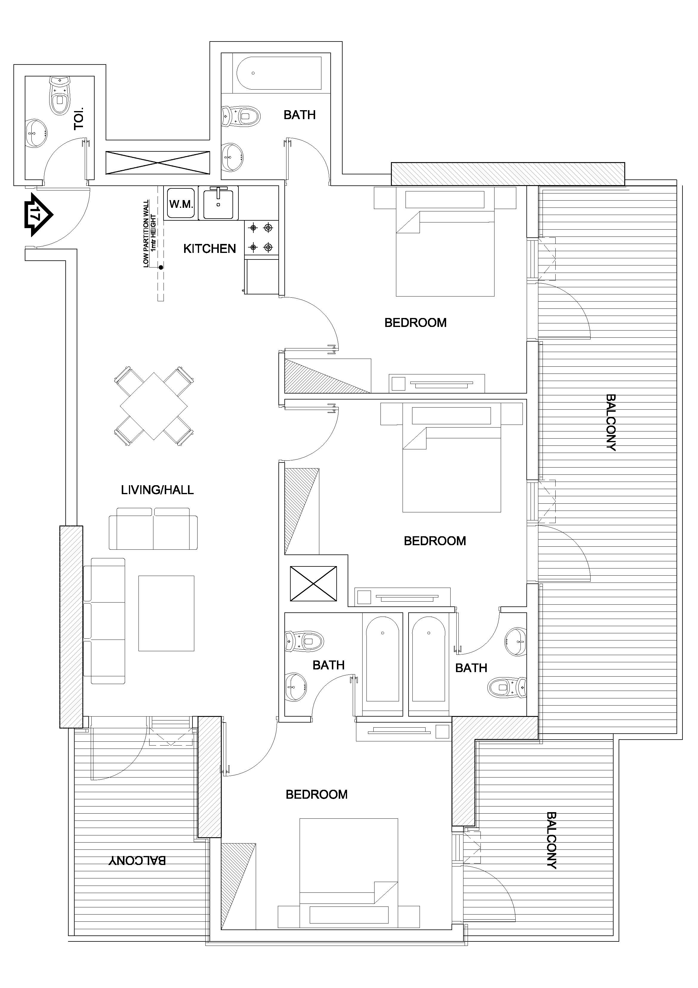 Floor Plans - Elite Sports Residence Dubai Sports City by Triplanet ...