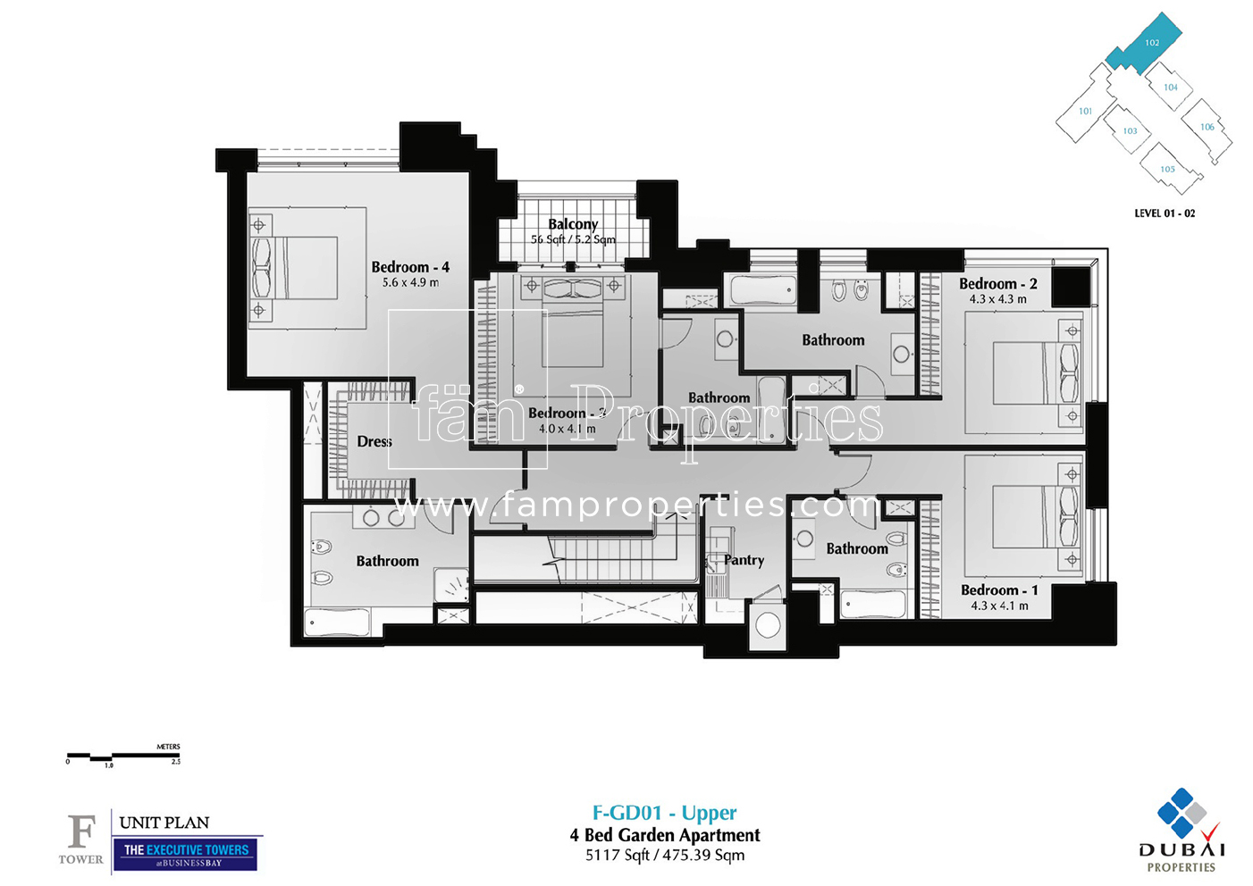 Floor Plans - Executive Towers Business Bay by Dubai Properties