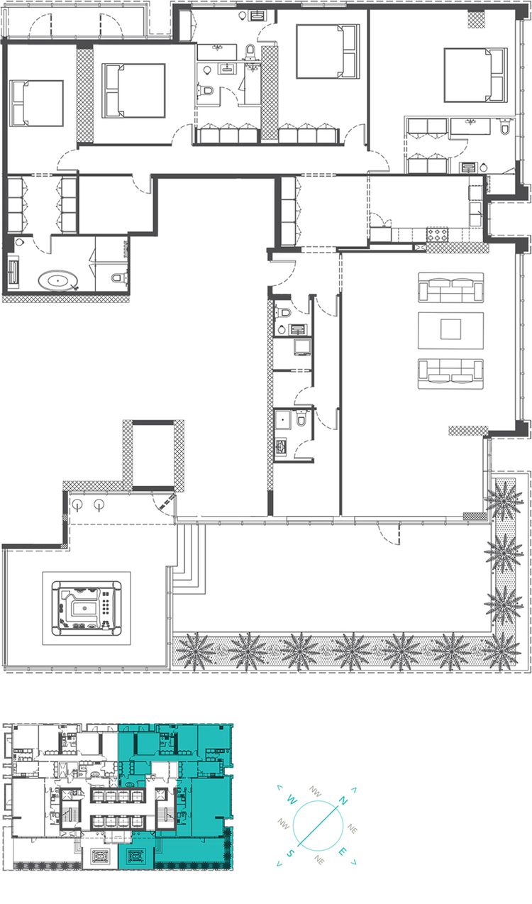 Floor Plans - Marina Arcade Dubai Marina by Madain Properties