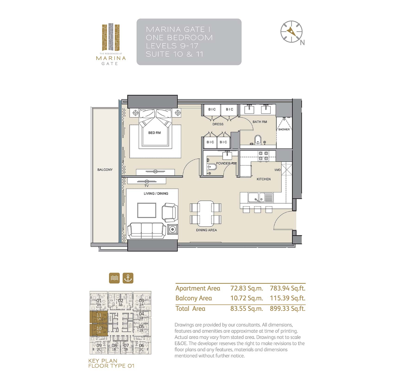 Floor Plans - Marina Gate Dubai Marina by Select Group
