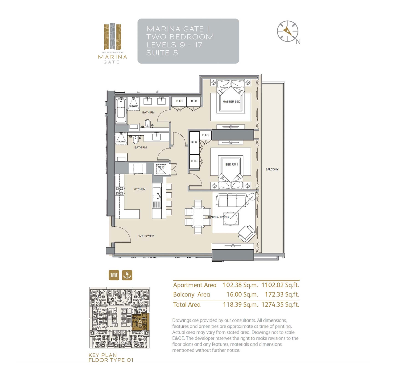 Floor Plans - Marina Gate Dubai Marina by Select Group