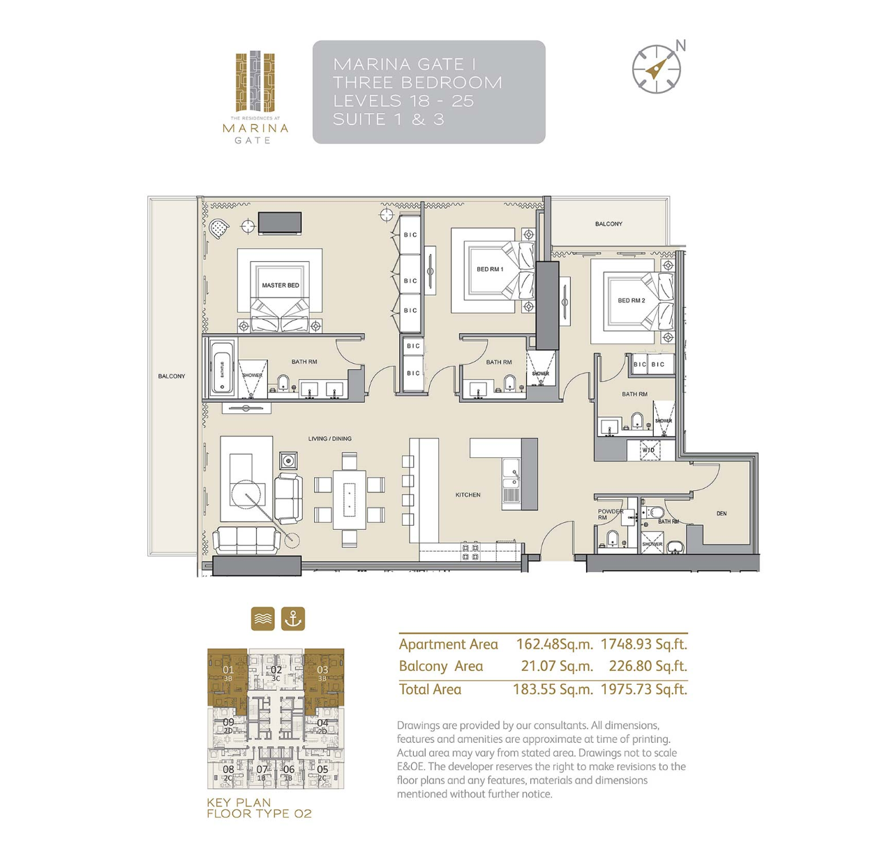 Floor Plans - Marina Gate Dubai Marina by Select Group