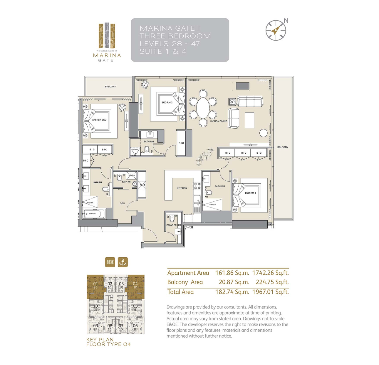 Floor Plans - Marina Gate Dubai Marina by Select Group
