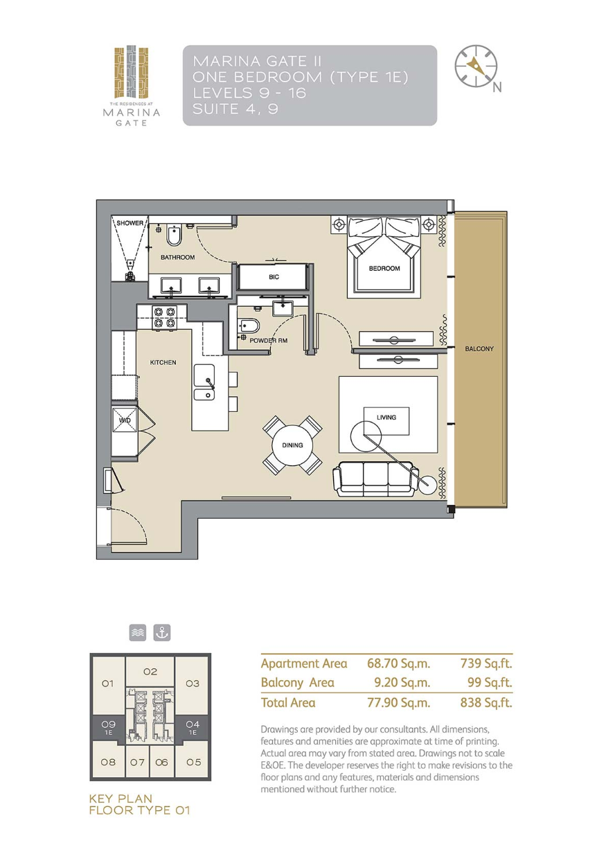 Floor Plans - Marina Gate Dubai Marina by Select Group