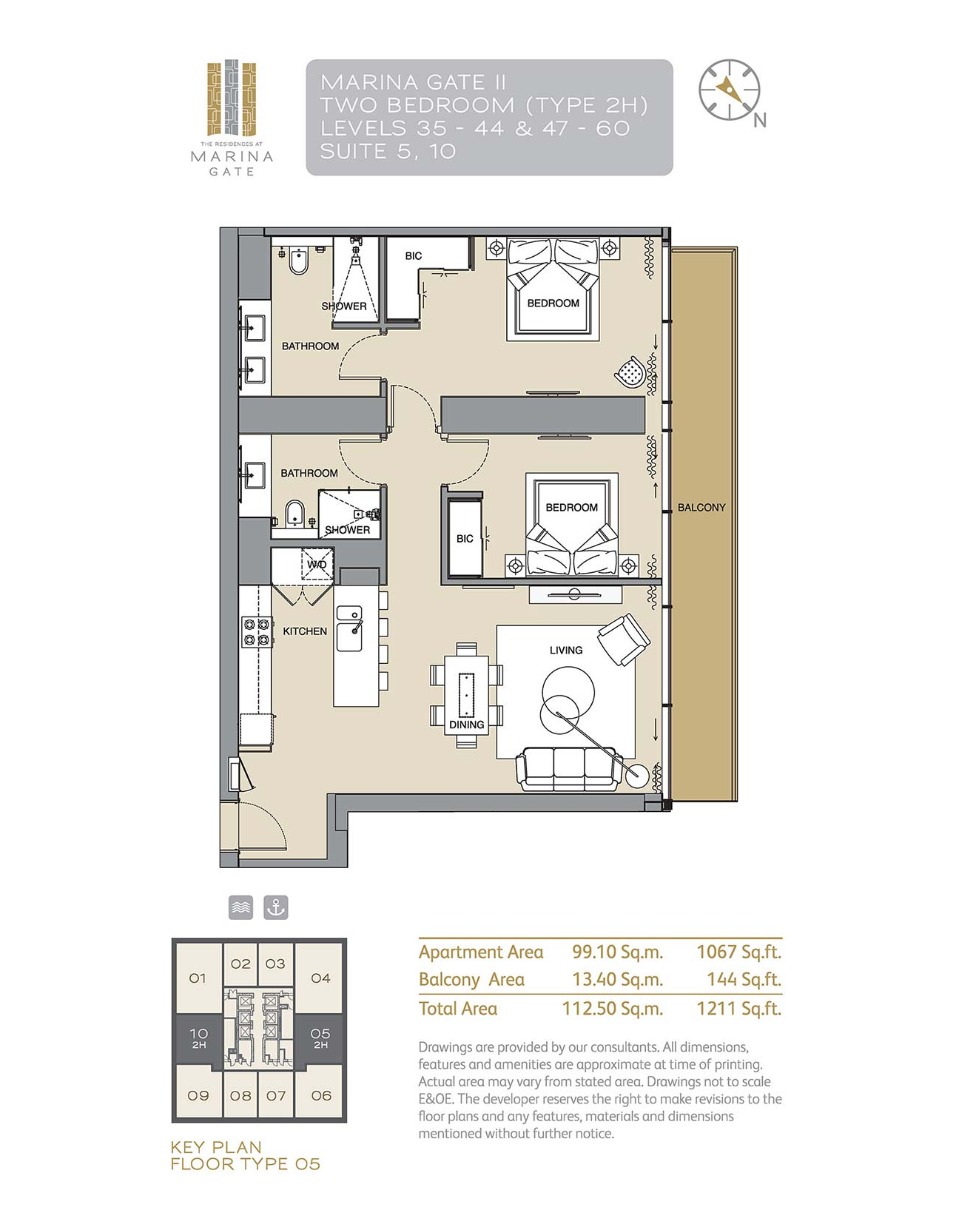 Floor Plans - Marina Gate Dubai Marina by Select Group