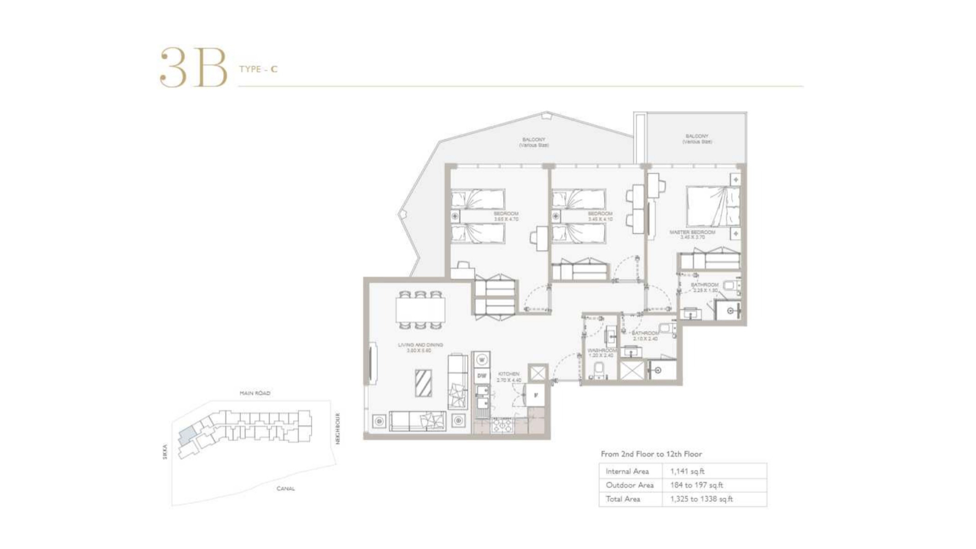 Floor Plans - Perla 3 Yas Island by Reportage Properties