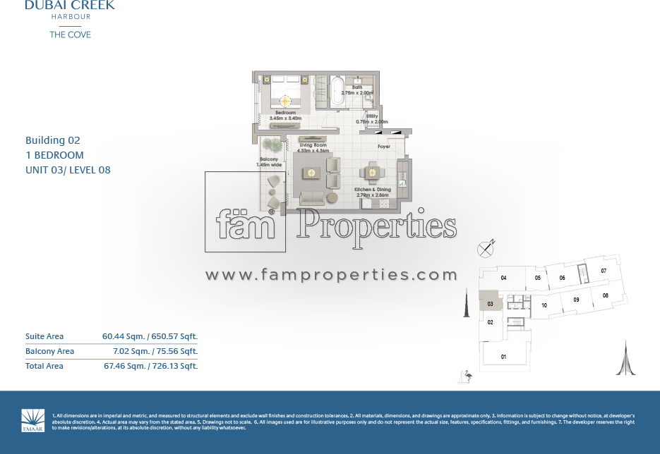 Floor Plans - The Cove Dubai Creek Harbour by Emaar
