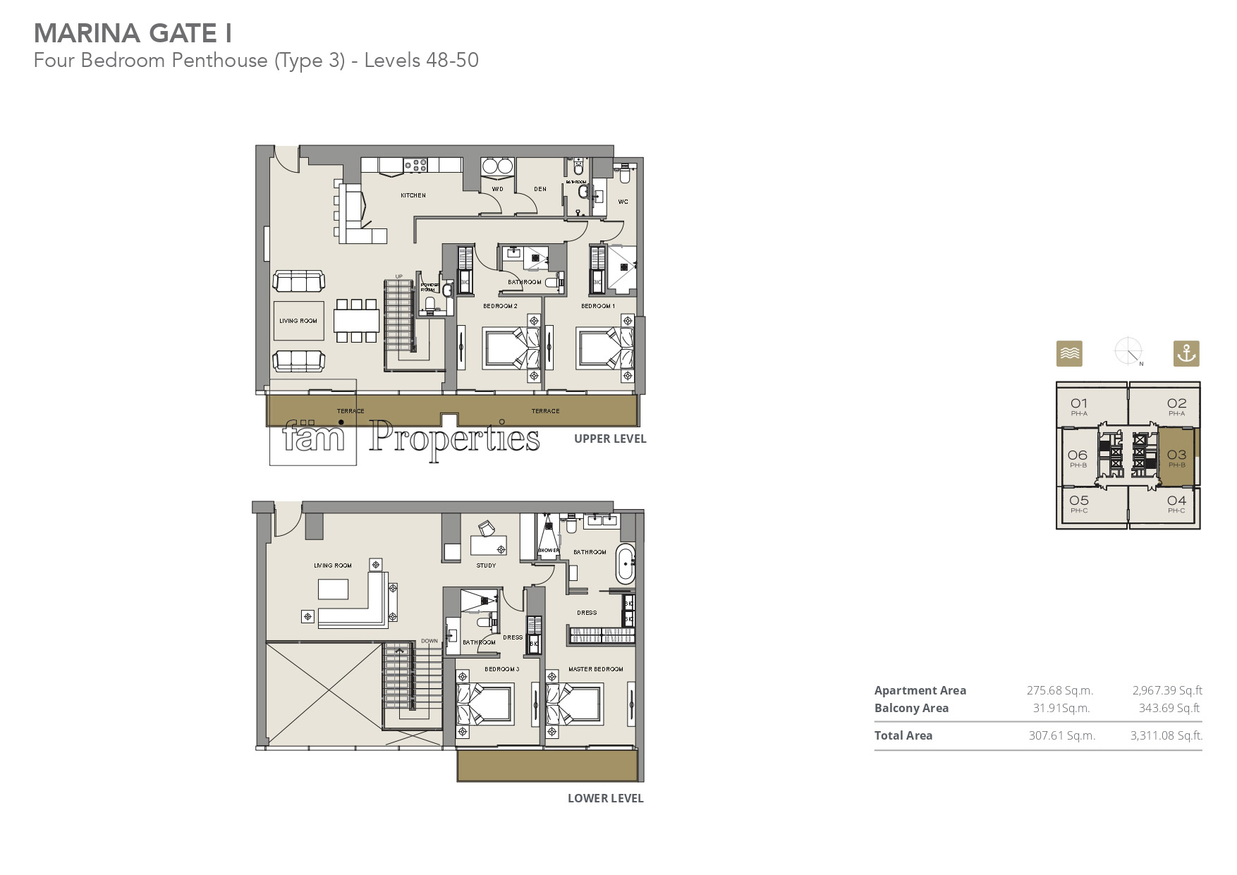 Floor Plans - Marina Gate Dubai Marina by Select Group