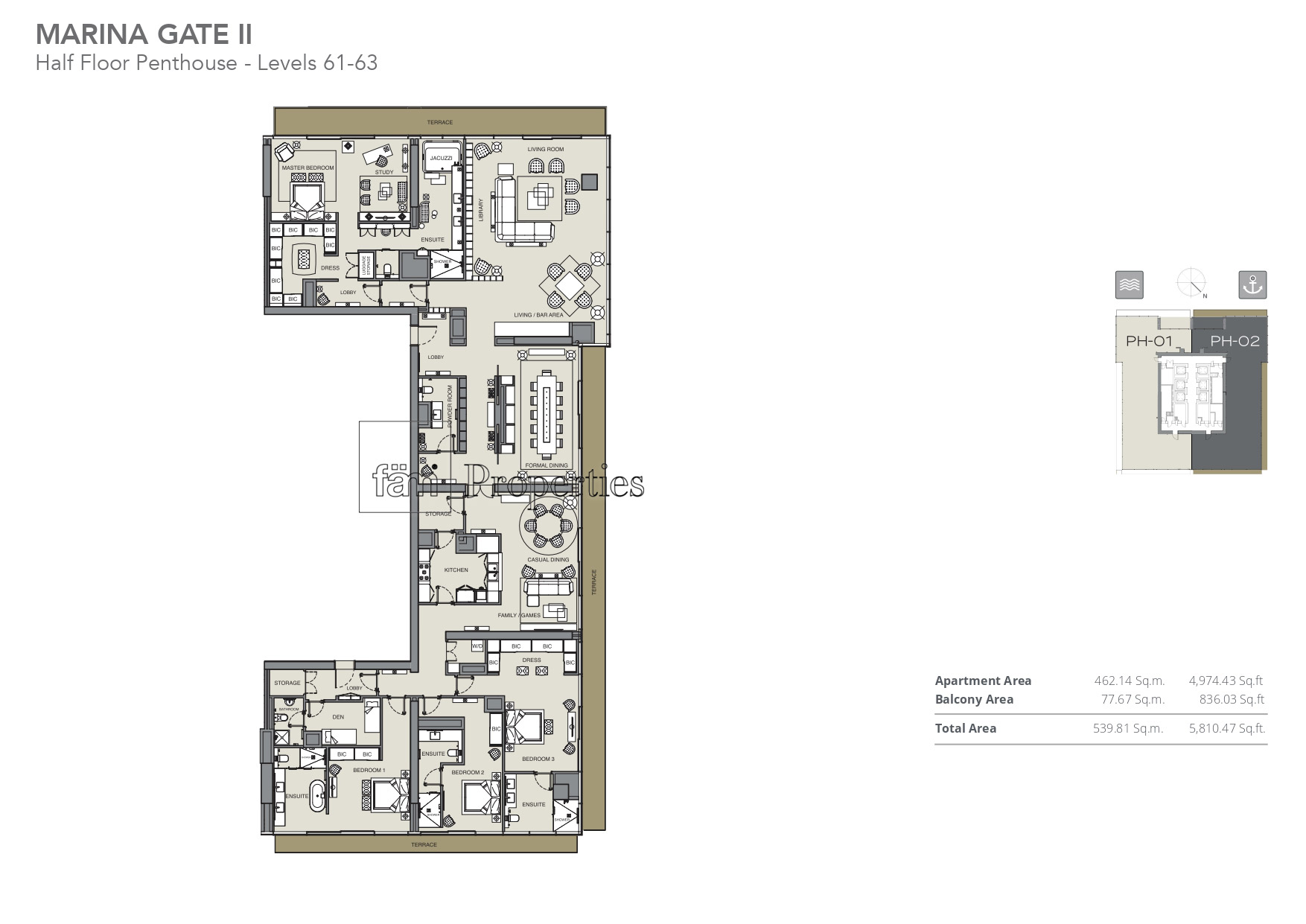 Floor Plans - Marina Gate Dubai Marina by Select Group