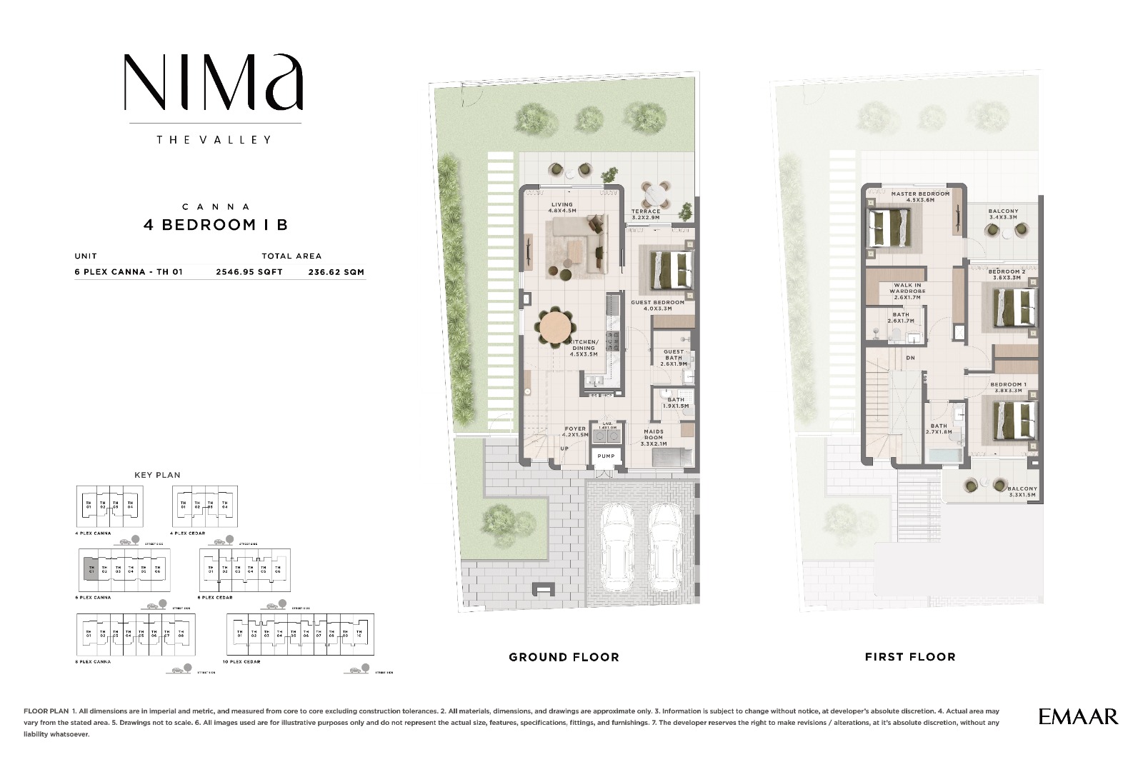 Floor Plans - The Valley - Nima Dubai Land by Emaar