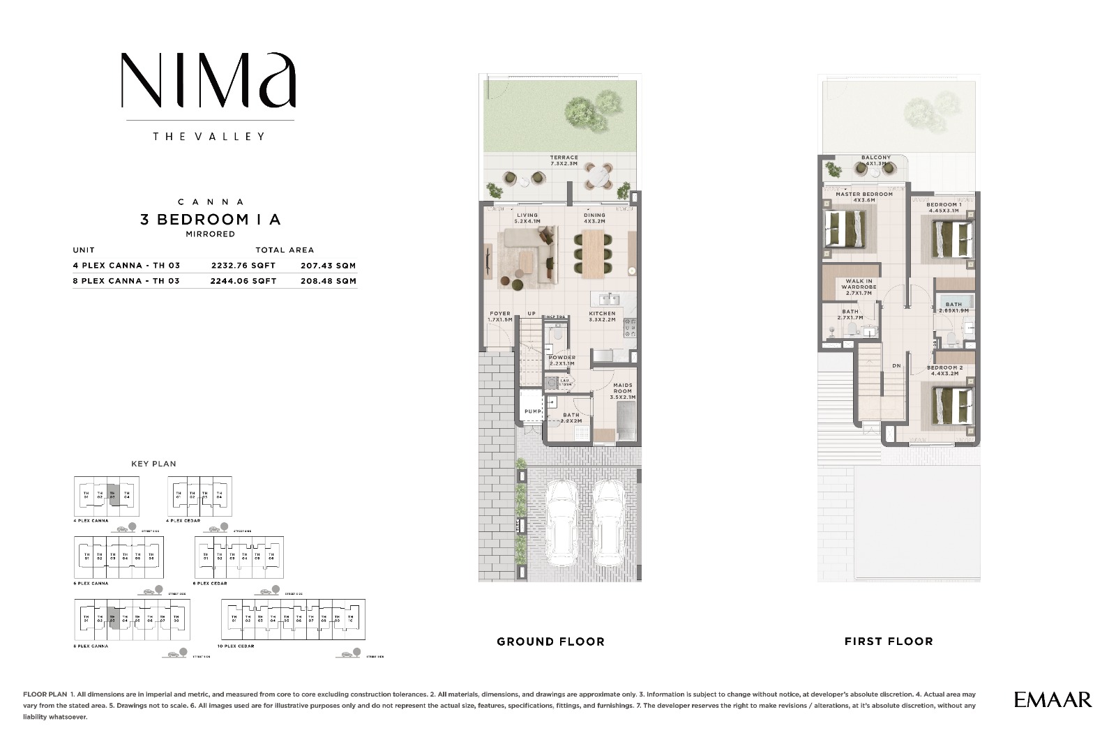 Floor Plans - The Valley - Nima Dubai Land by Emaar