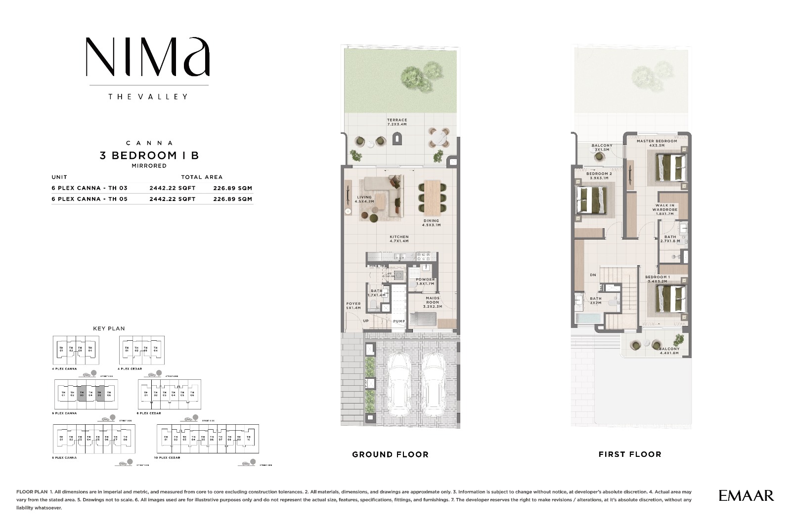 Floor Plans - The Valley - Nima Dubai Land by Emaar
