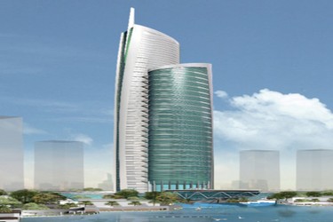 Almas Tower location map in JLT - Jumeirah Lake Towers