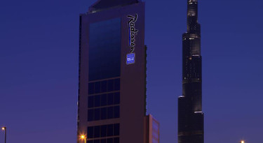 Radisson Blu Hotel location map in Business Bay